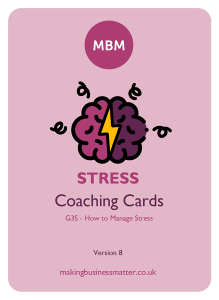 Stress Management Coaching Cards Free Online Tool