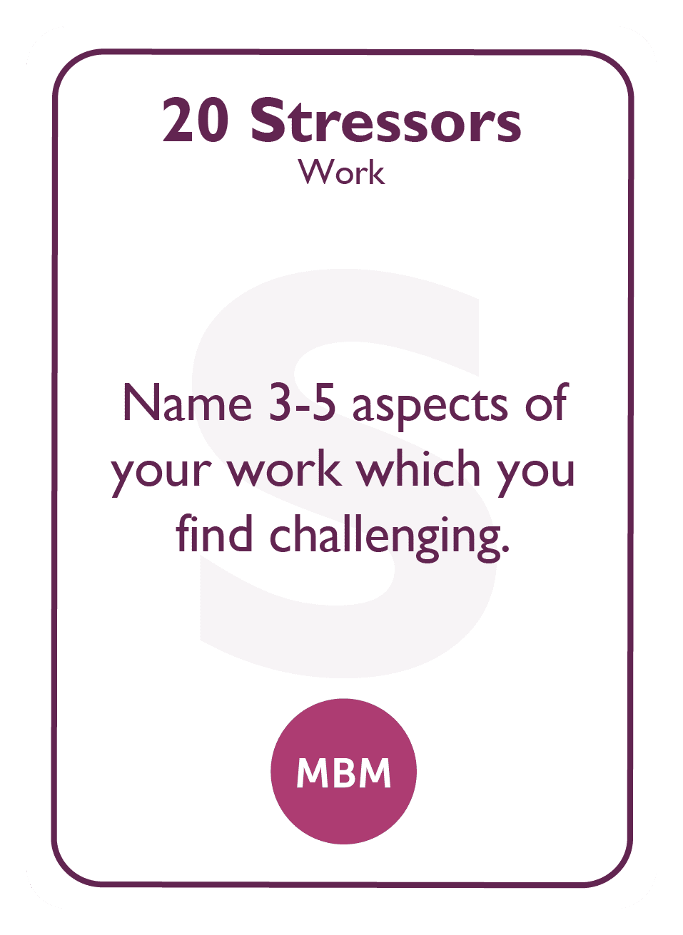 Stress Management Coaching Cards Free Online Tool