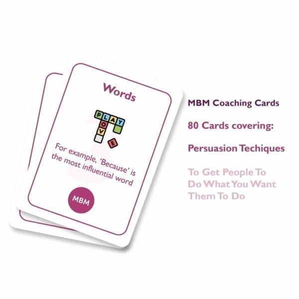 Improve Performance With Persuasion Techniques Coaching Cards
